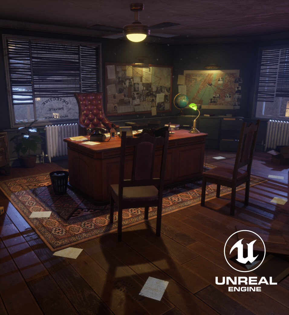 ArtStation - Detective Room