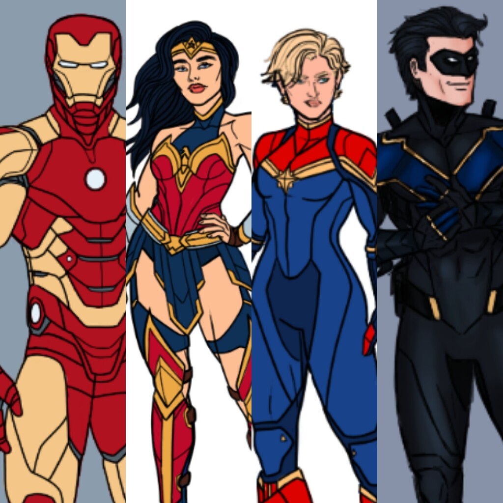 ArtStation - Batch of Marvel and DC redesigns
