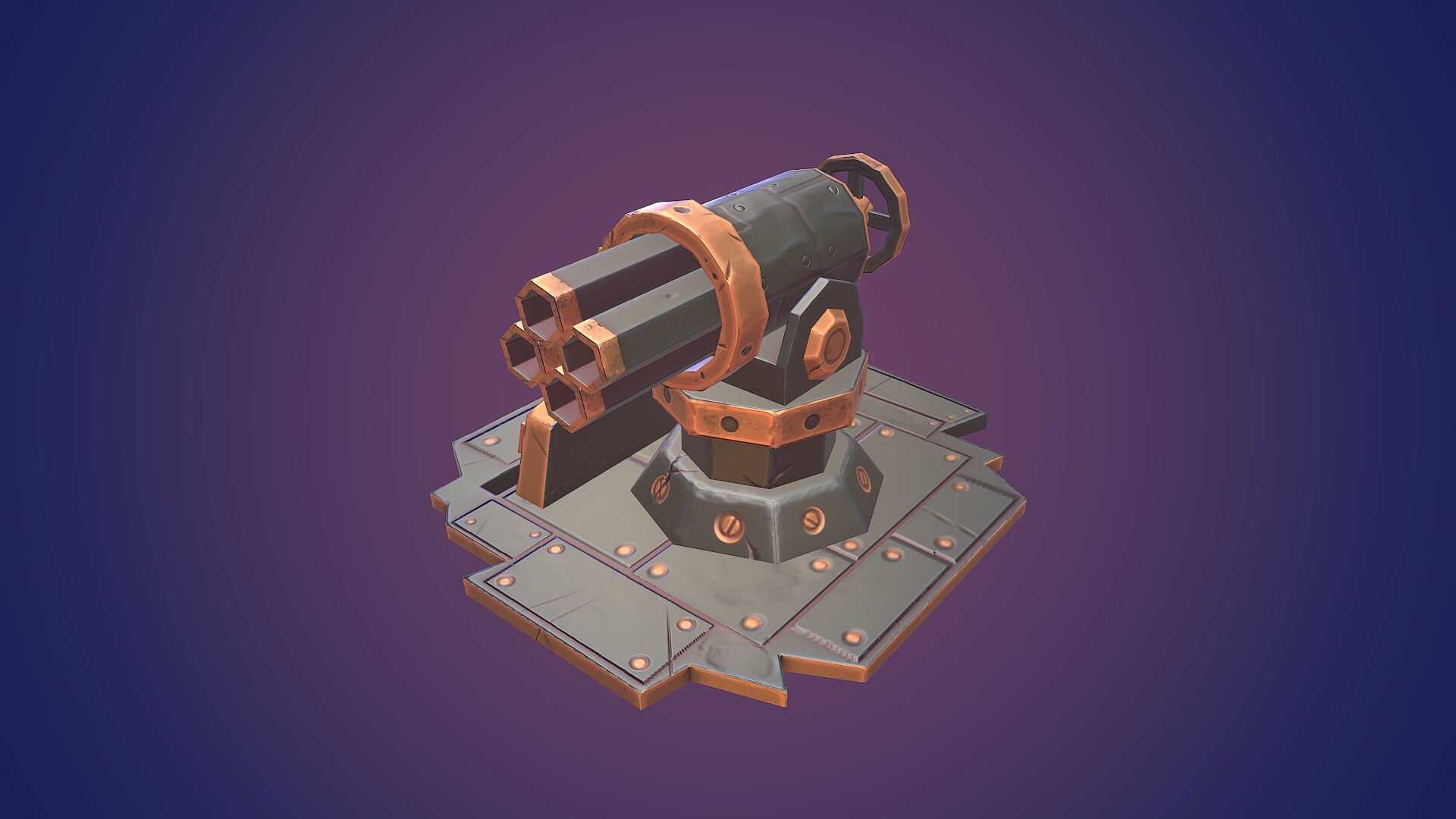 ArtStation - Stylized_Turret