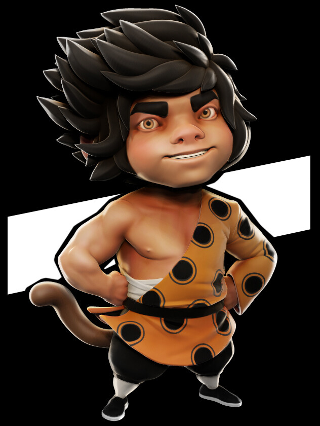 ArtStation - Monkey Monk Printed, Edgar Tudela