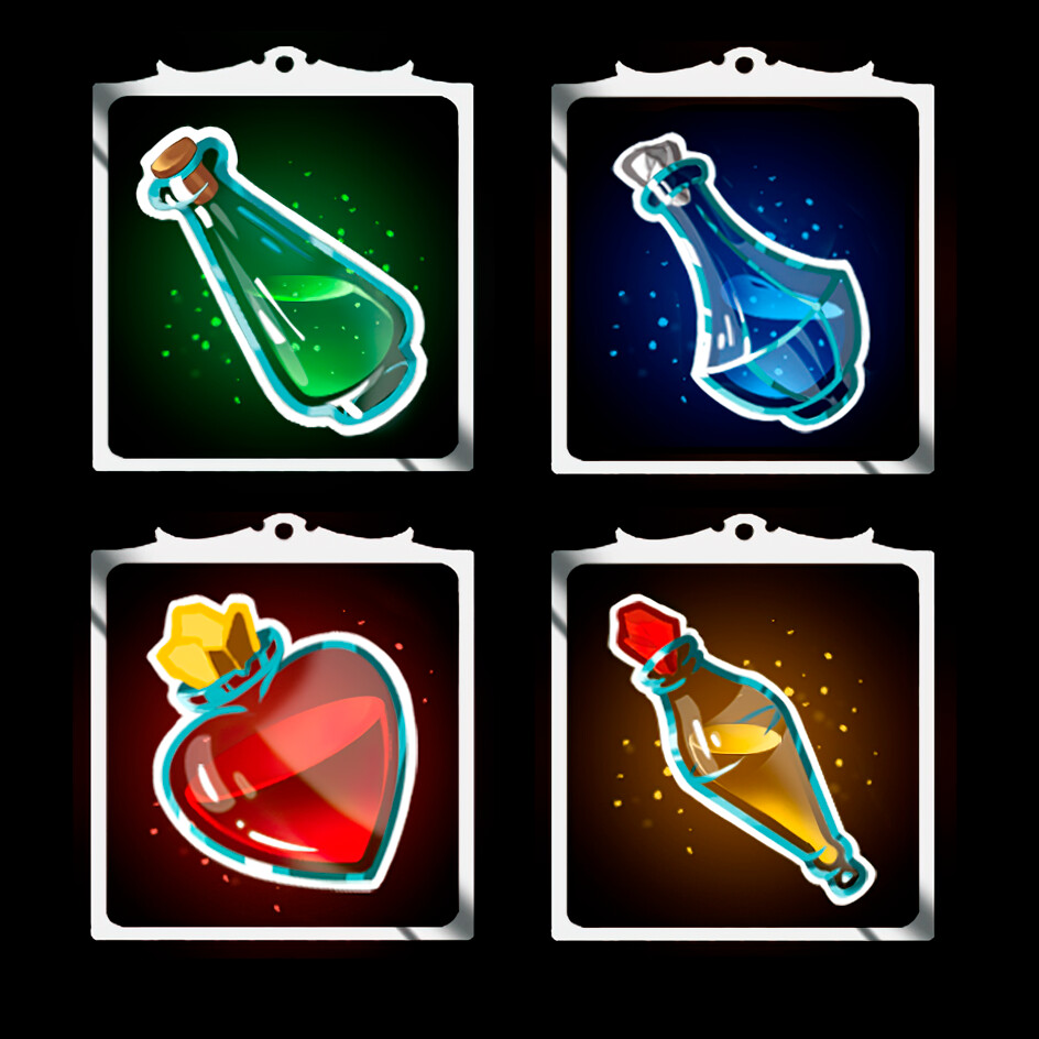 ArtStation - RPG icon pack (potions)
