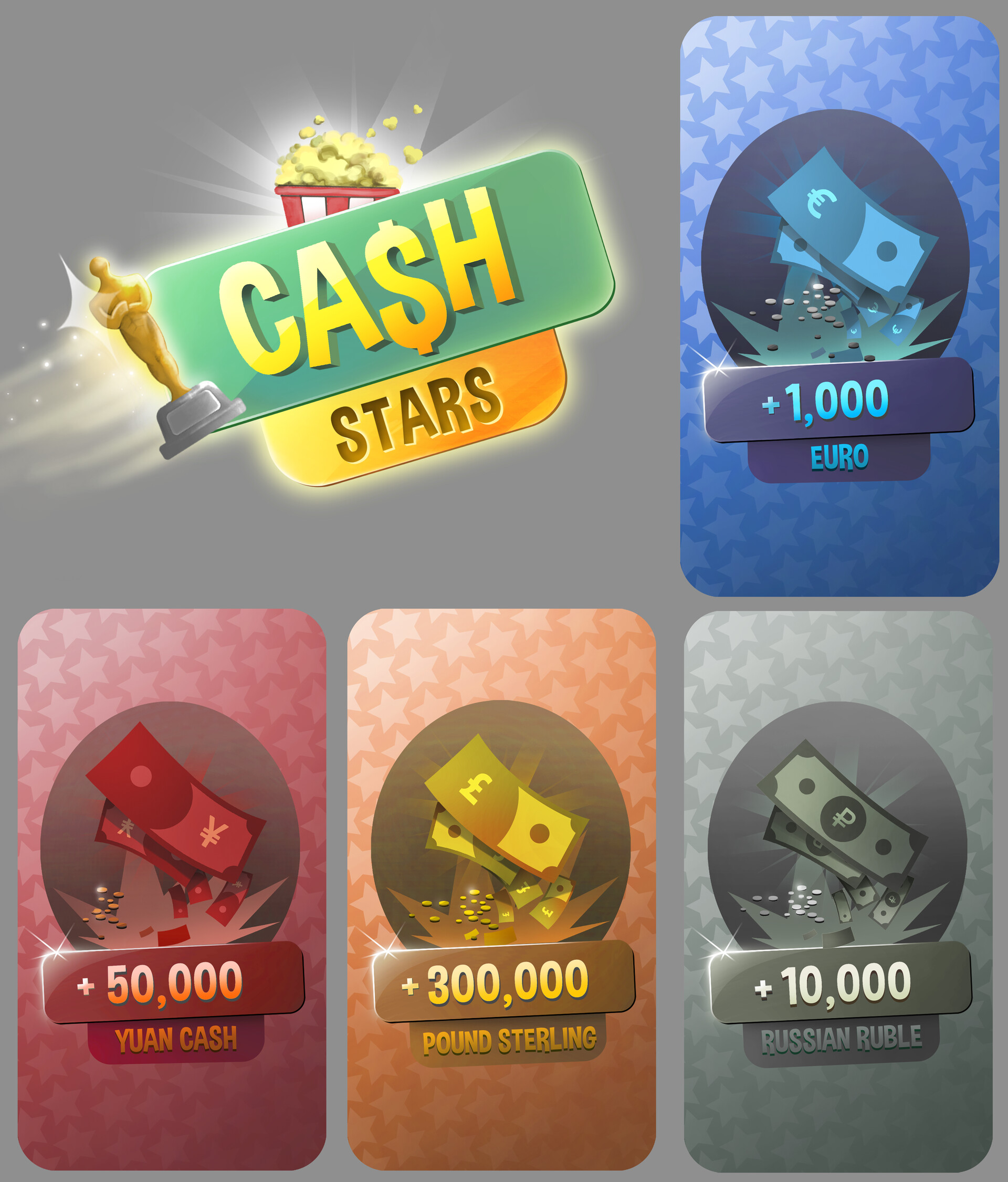 ArtStation - game cards / UI