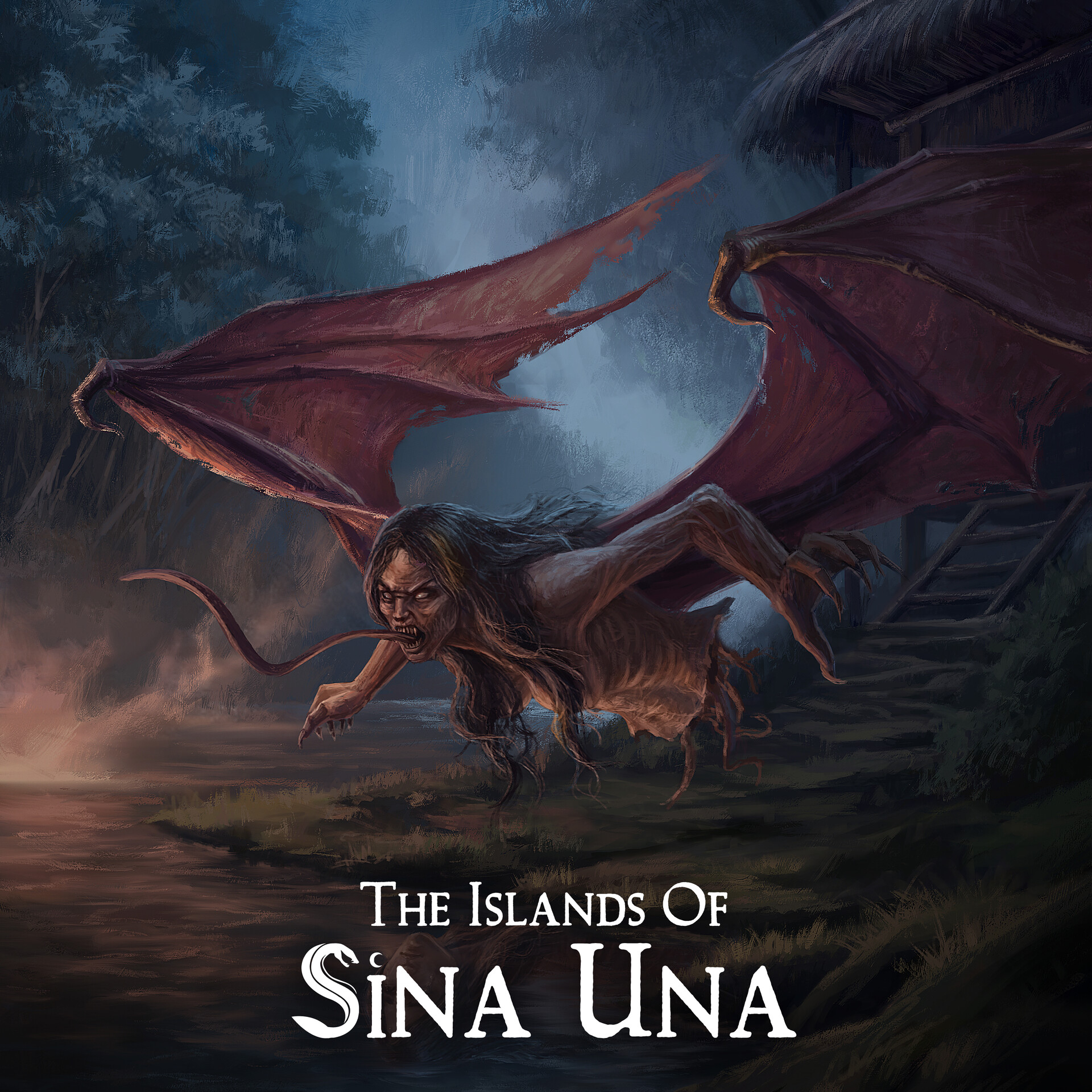 ArtStation - 'THE ISLANDS OF SINA UNA' - Manananggal Illustration