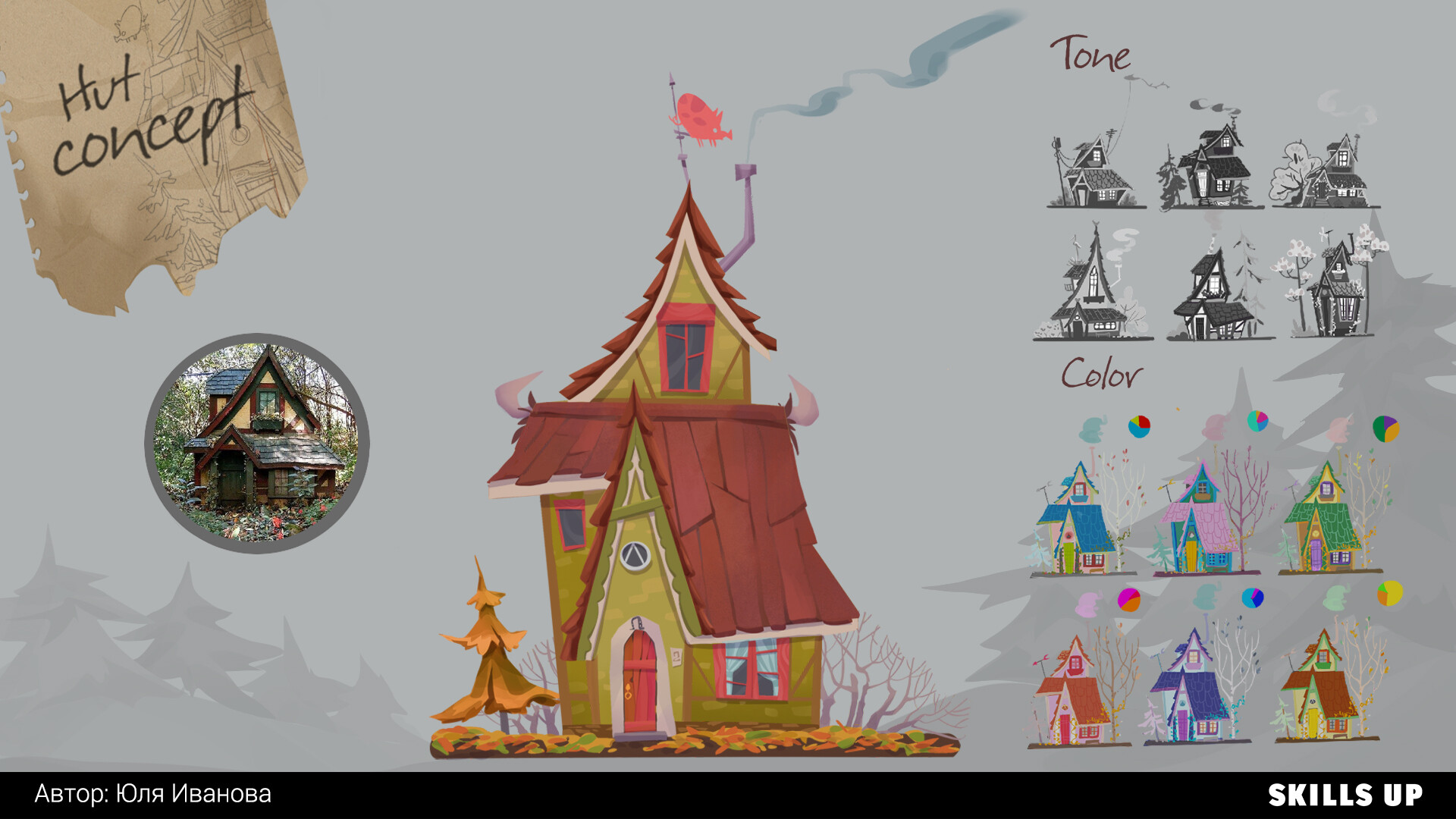 ArtStation - Hunter's hut, props and characters. Educational project at ...