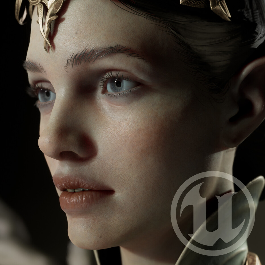 ArtStation - Elf Face