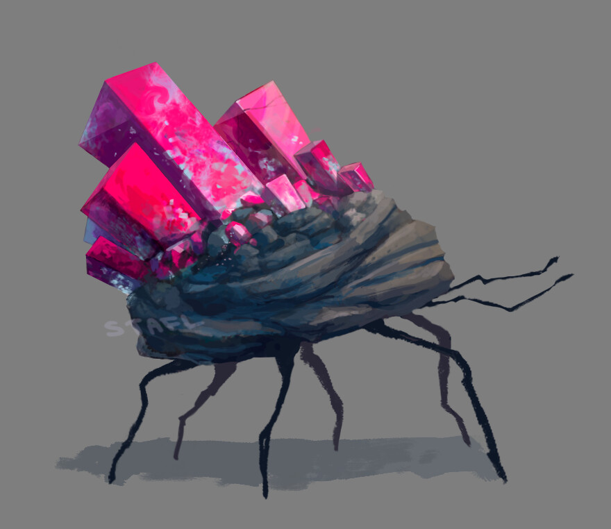 ArtStation - crystal beetle - concept art