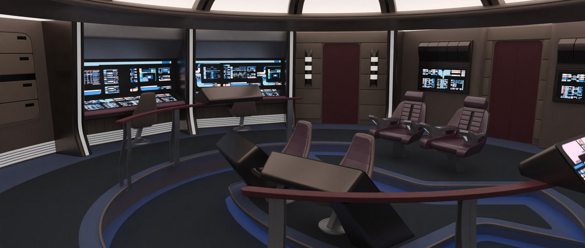 ArtStation - Star Trek TNG Science Ship Bridge