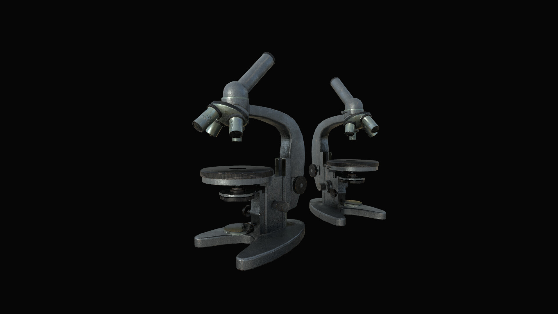 ArtStation - Old Soviet Microscope (МБР-1) - Photorealistic Props