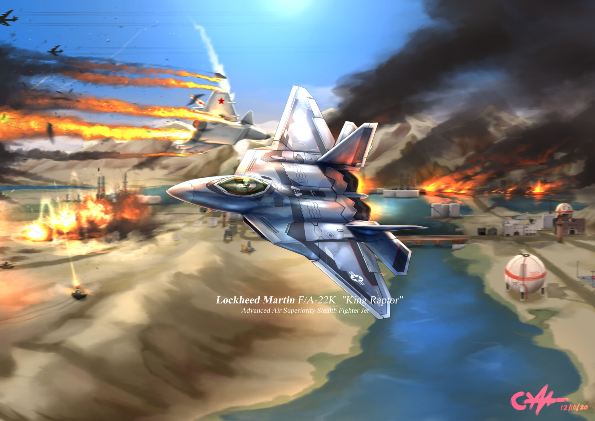 ArtStation - F/A-22K King Raptor