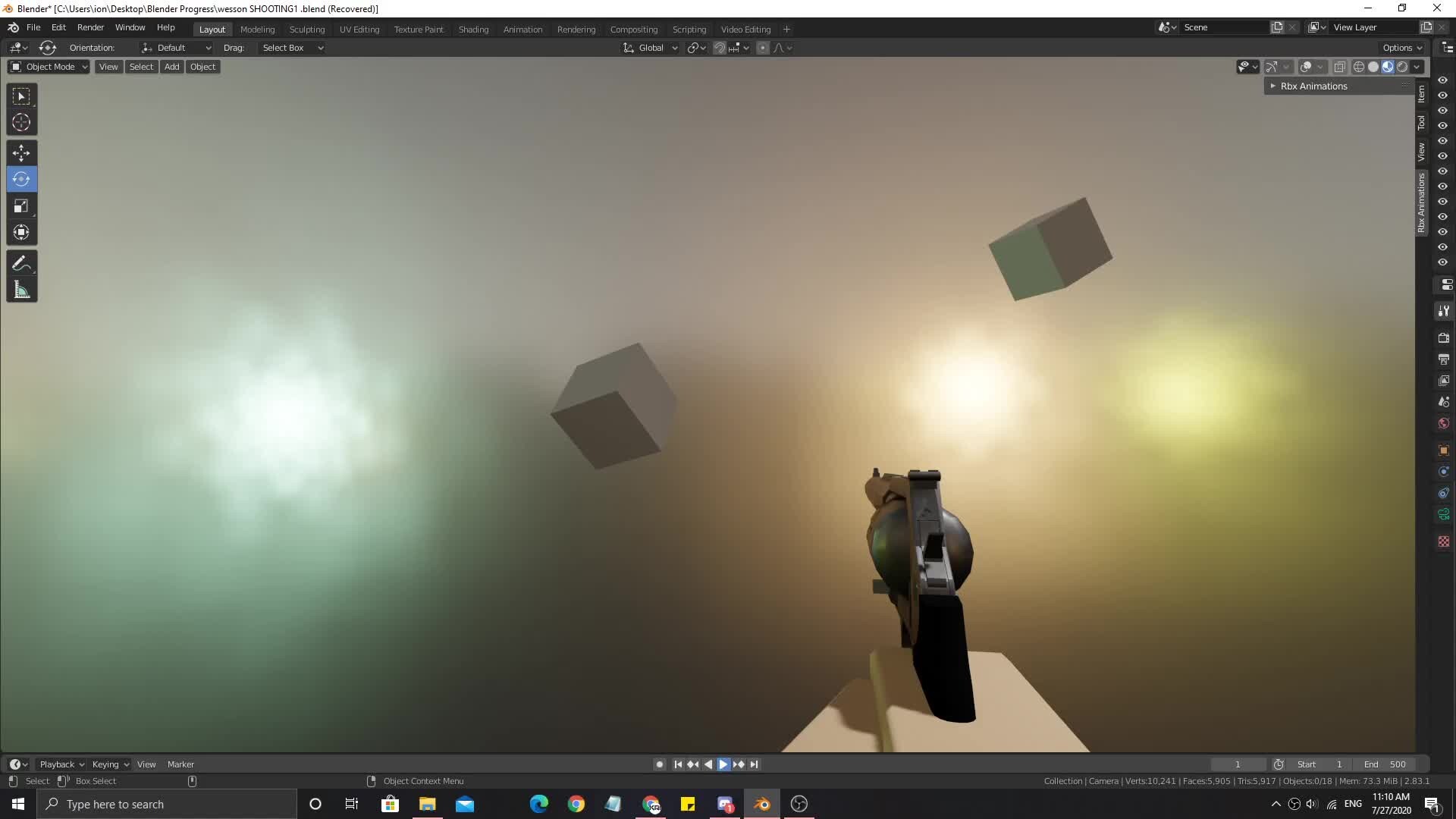 ArtStation - Simple Rig Gun Animation