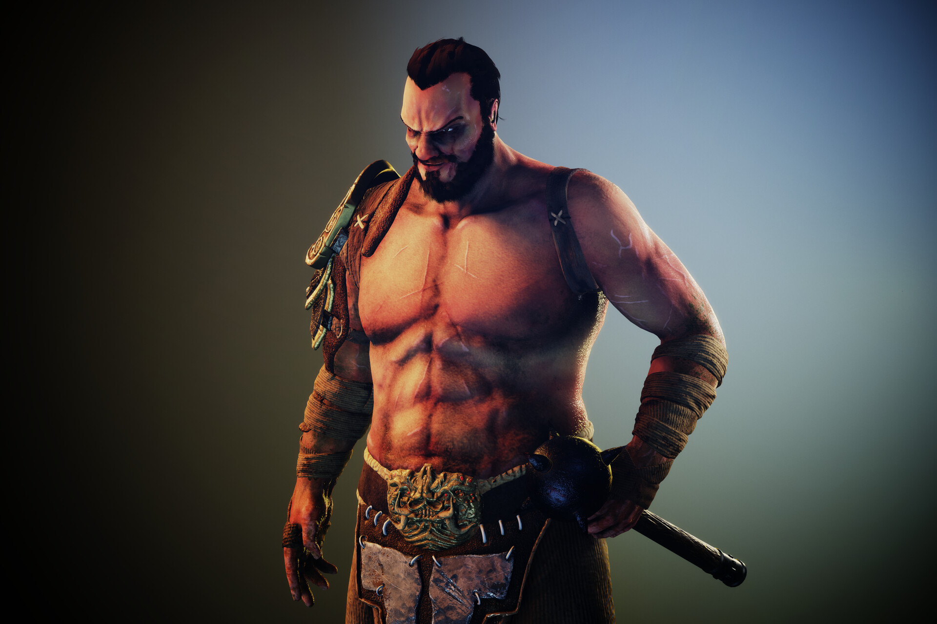 ArtStation - Warrior with Sledge-hammer