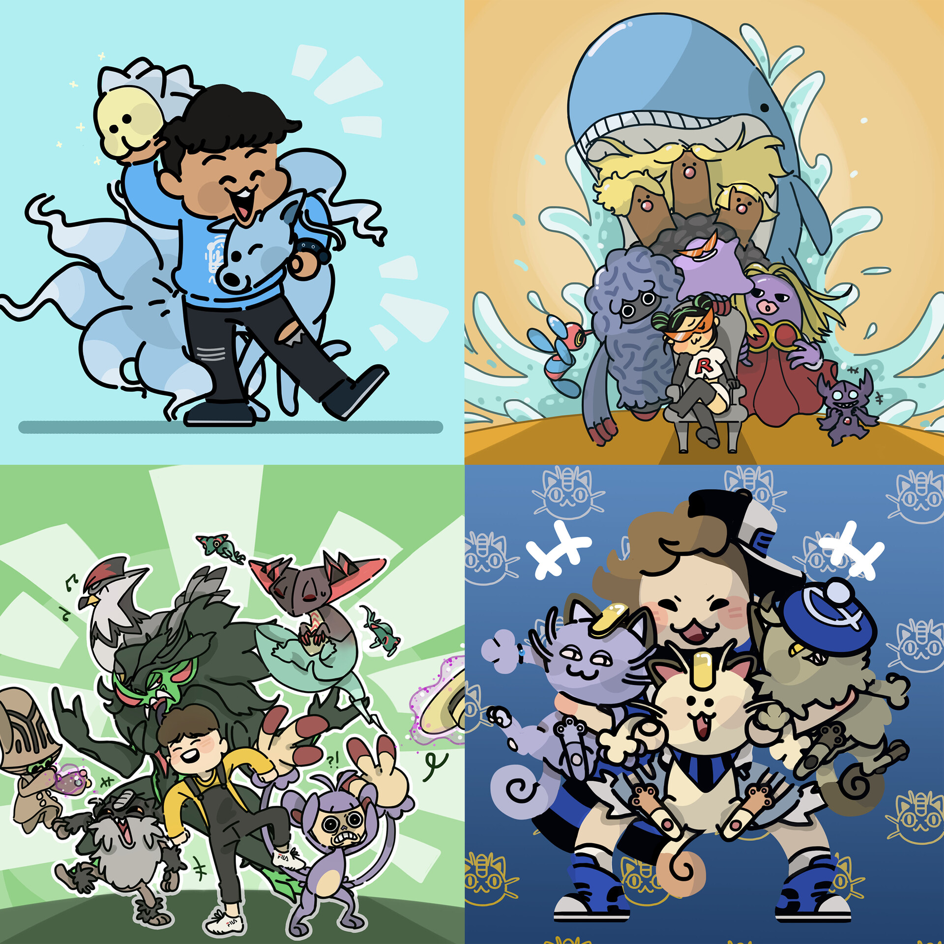 ArtStation - Pokemon team commissions from Fiverr