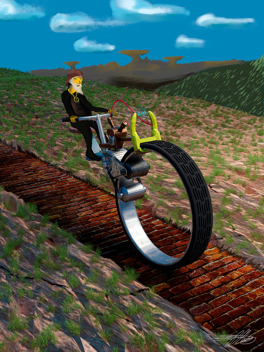 ArtStation - MonoCycle Vehicle