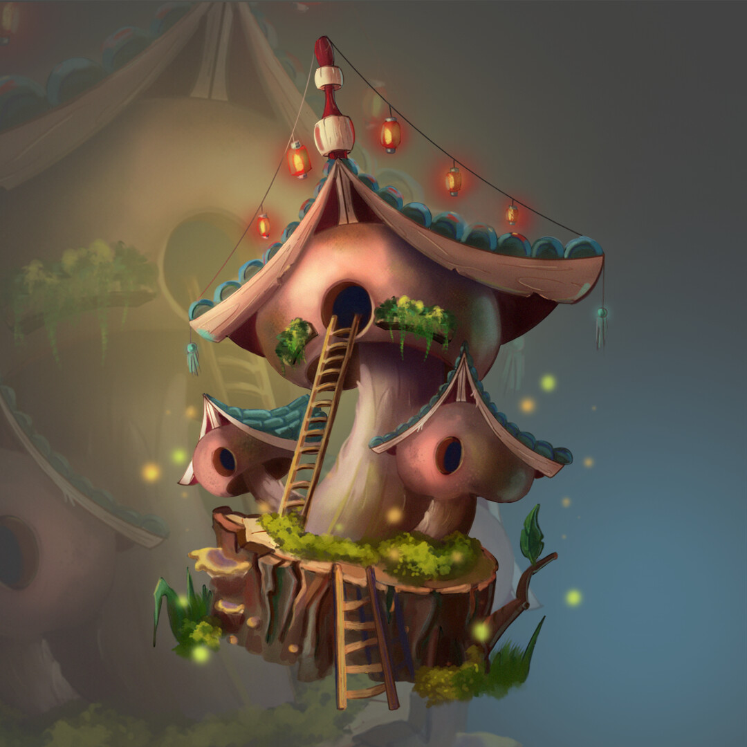 ArtStation - Mushroom house