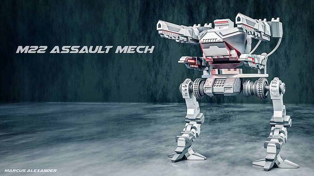 ArtStation - M22 Assault Mech