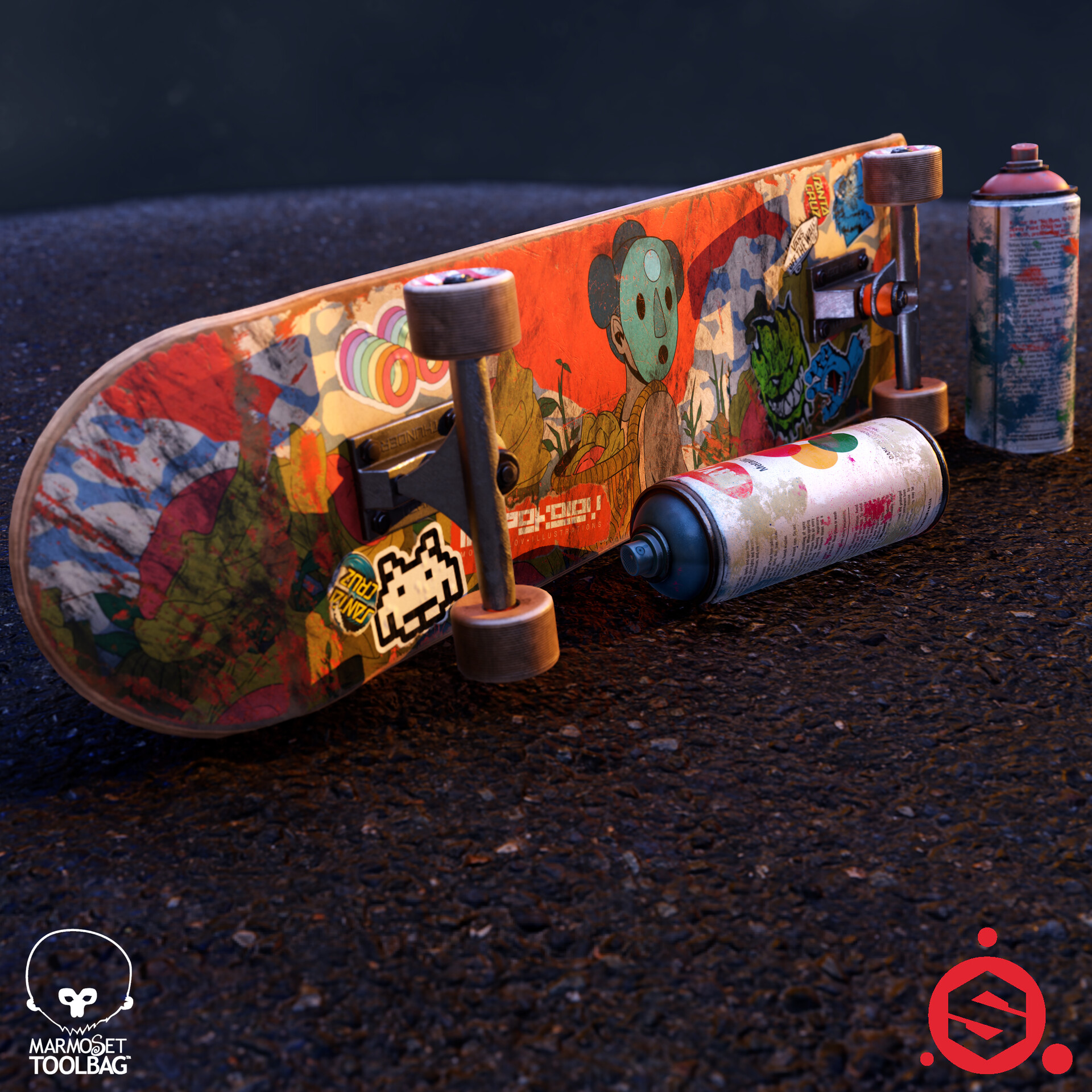 ArtStation - Skateboard Prop