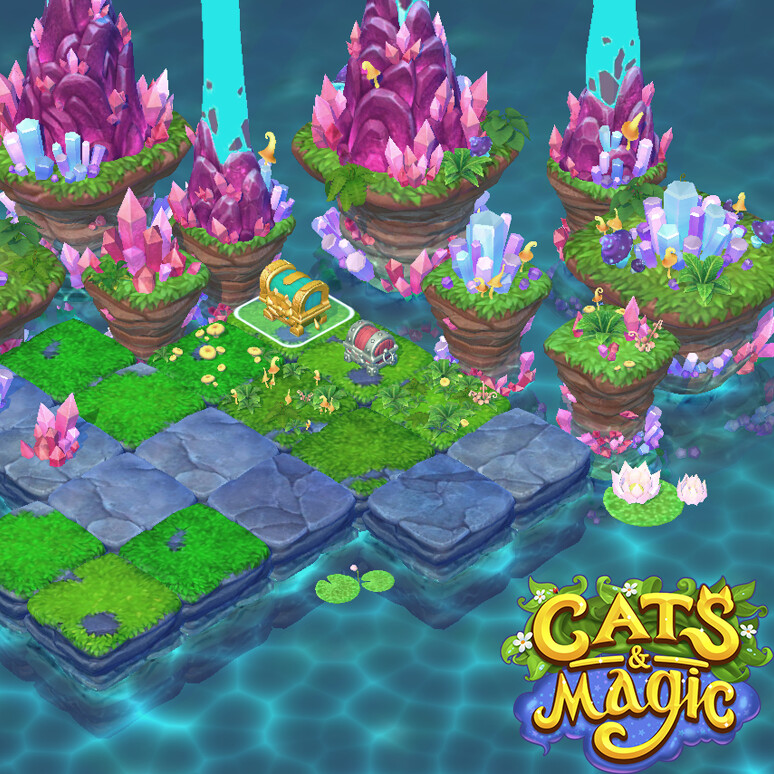 ArtStation - Cats&Magic: Dungeon