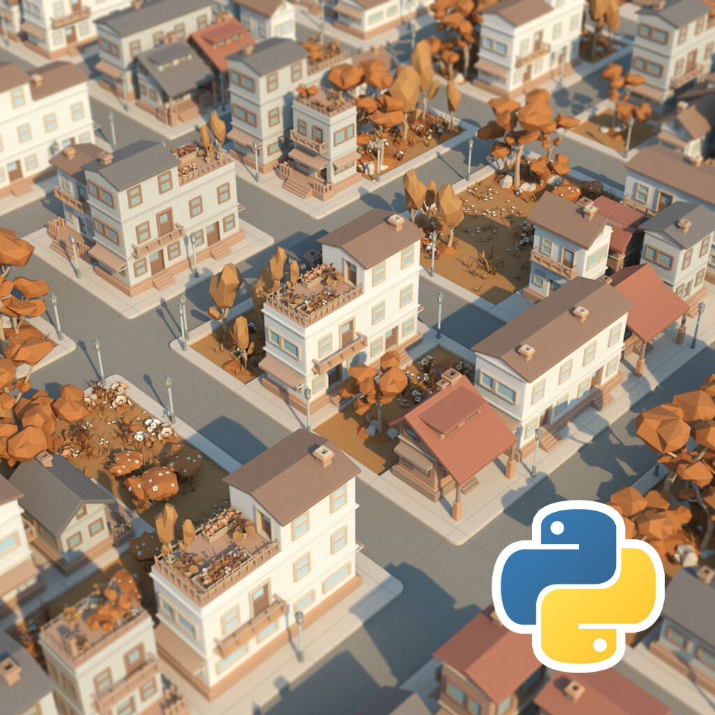 ArtStation - Town Generator - Maya/Python
