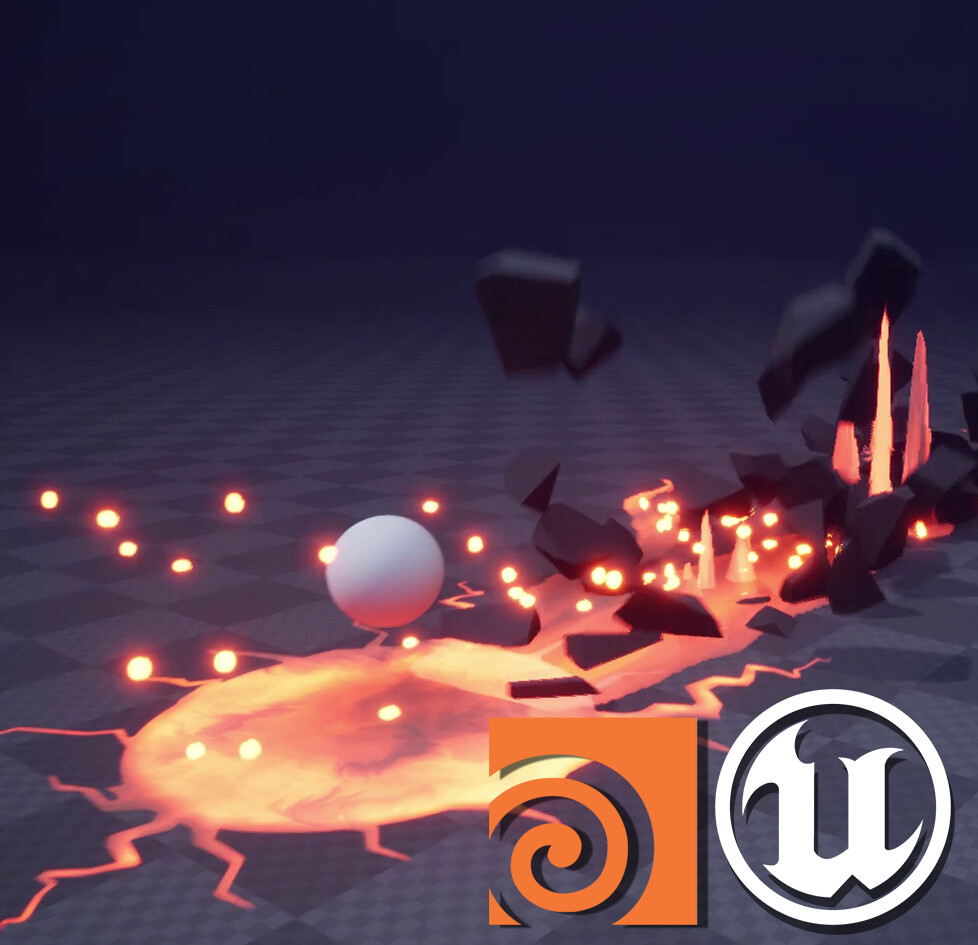 ArtStation - UE4 Niagara FireStomp