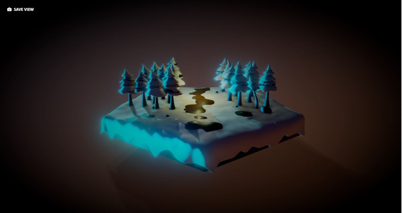 ArtStation - Snowy Forest