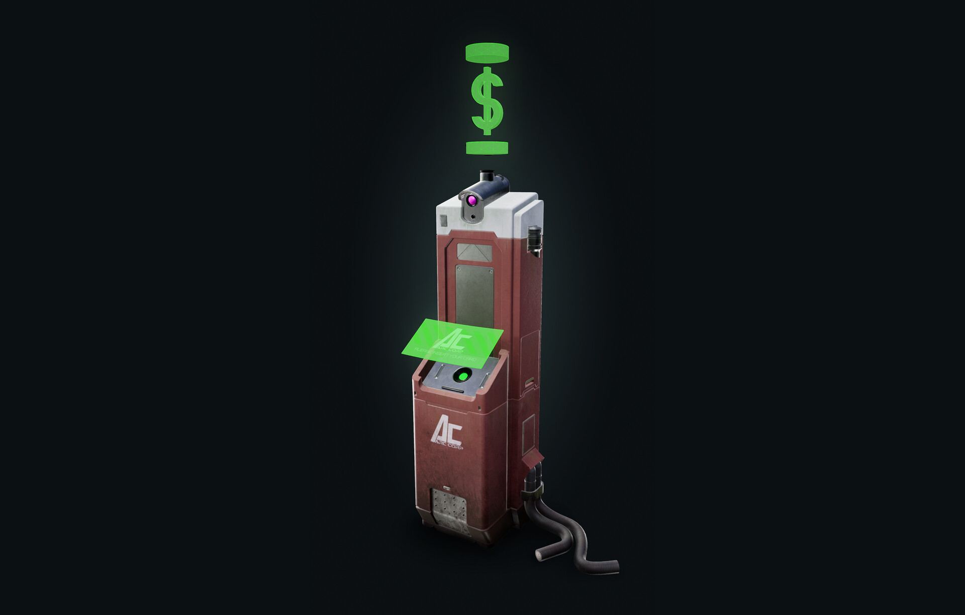 ArtStation - ArcCorp ATM | Game Ready Object