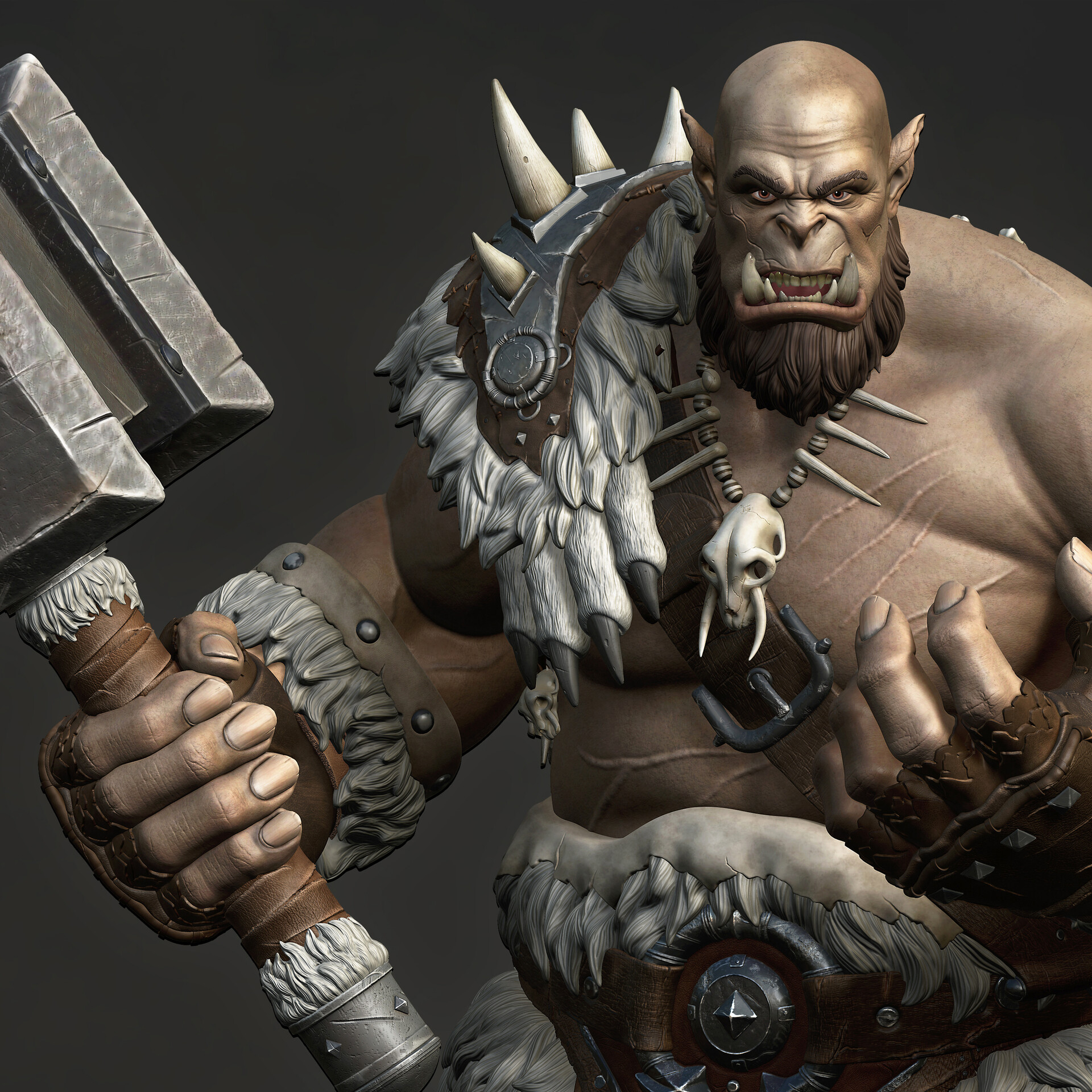 ArtStation - Orgrim Doomhammer - 3D Print Project