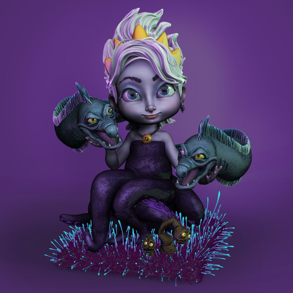ArtStation - Ursula with Flotsam&Jetsam