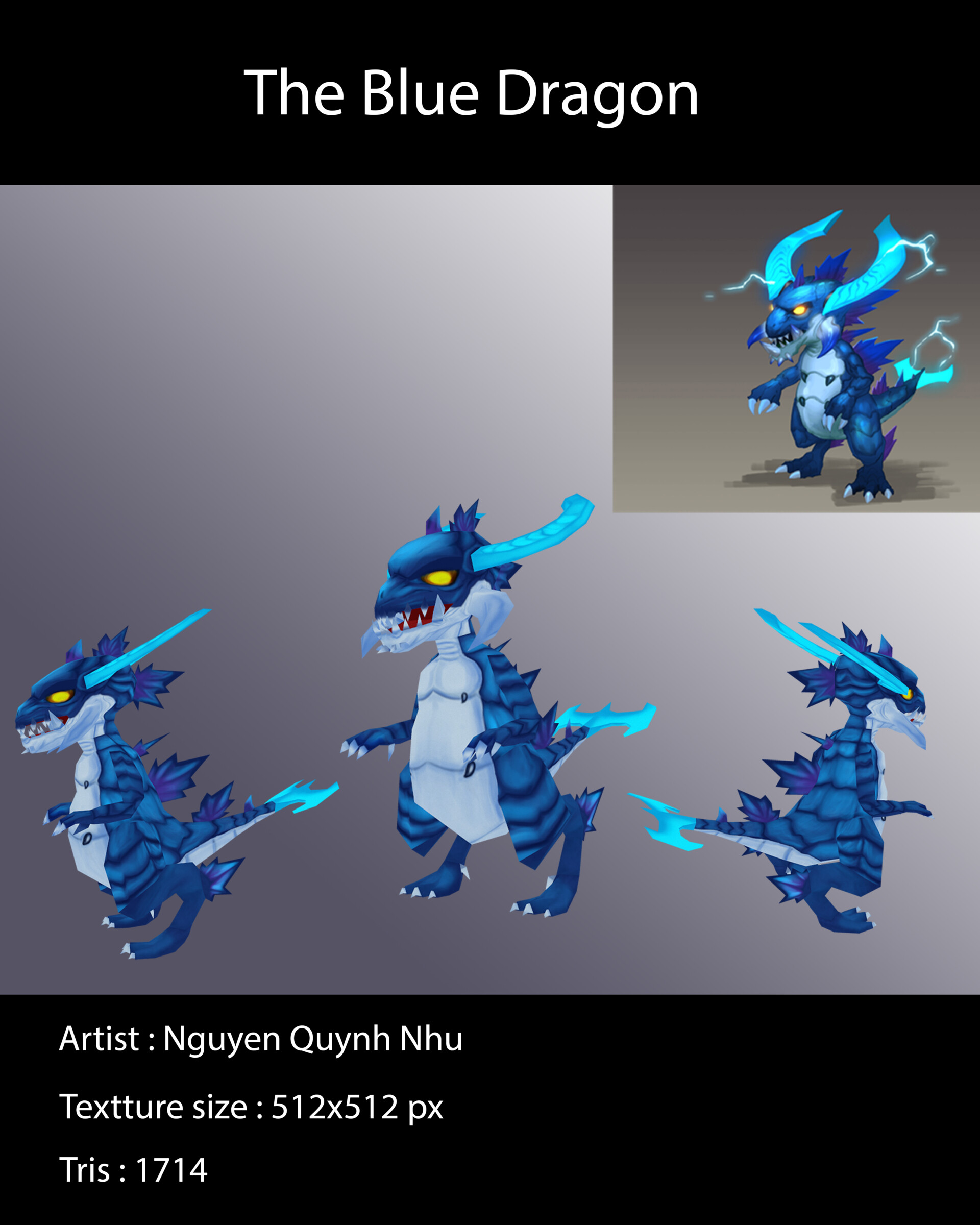 ArtStation - The Blue Dragon