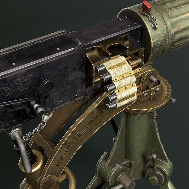 ArtStation - Vickers Machine gun