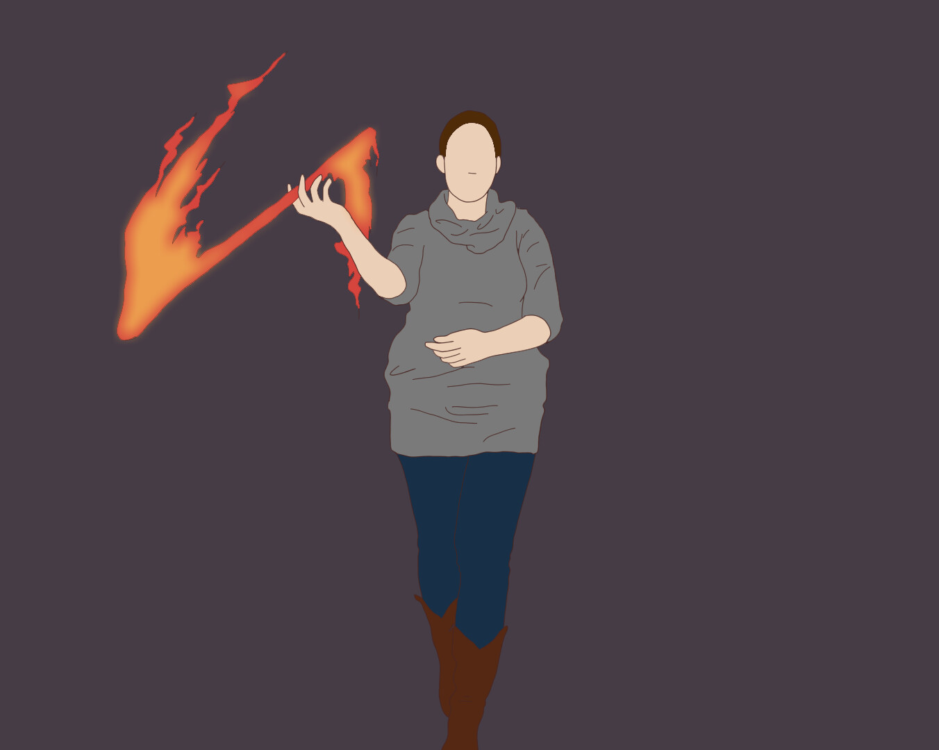 ArtStation - Fire stick animation