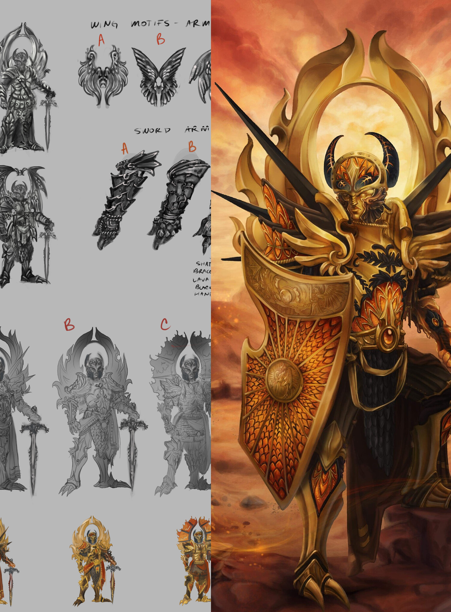 ArtStation - Faustus Armor Concept Process & Final