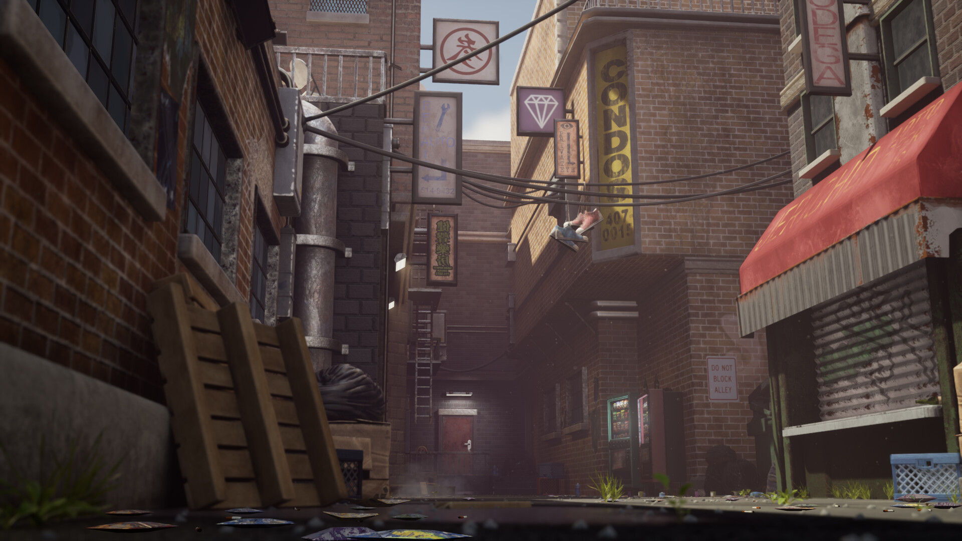 ArtStation - Alleyway | Day and Night