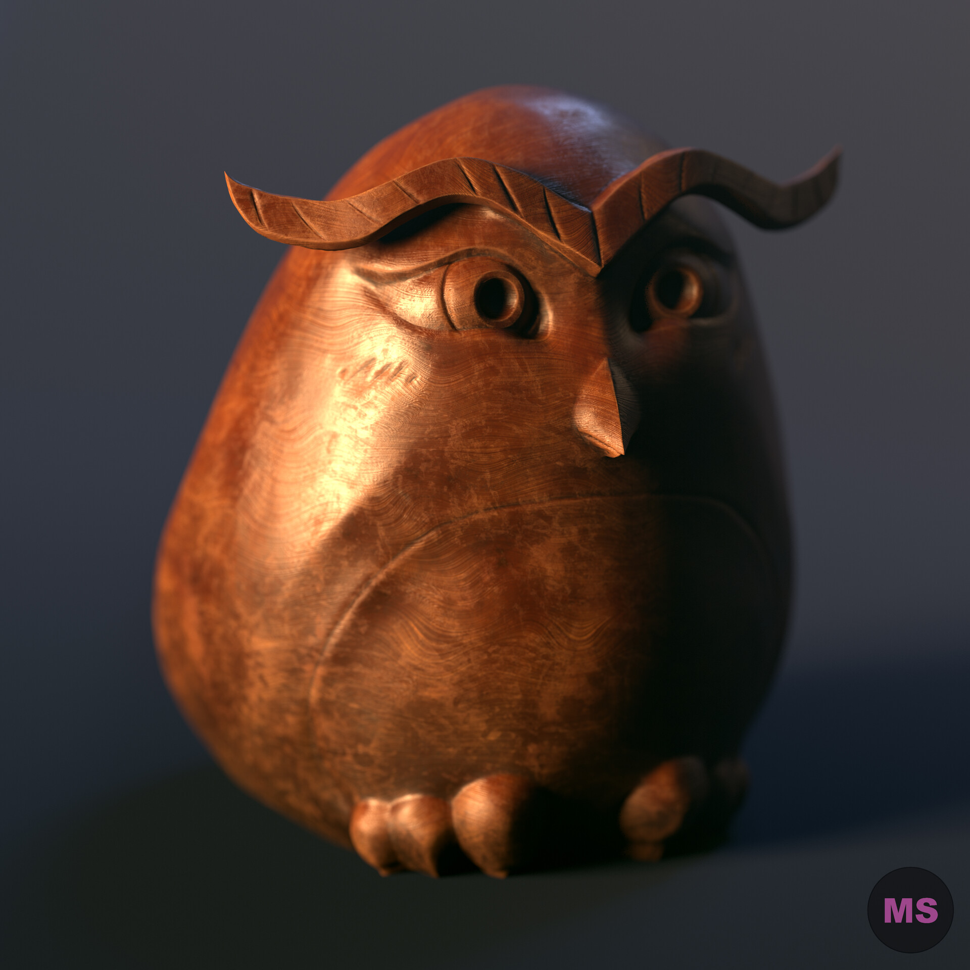 ArtStation - Bird Carving - 3d Asset