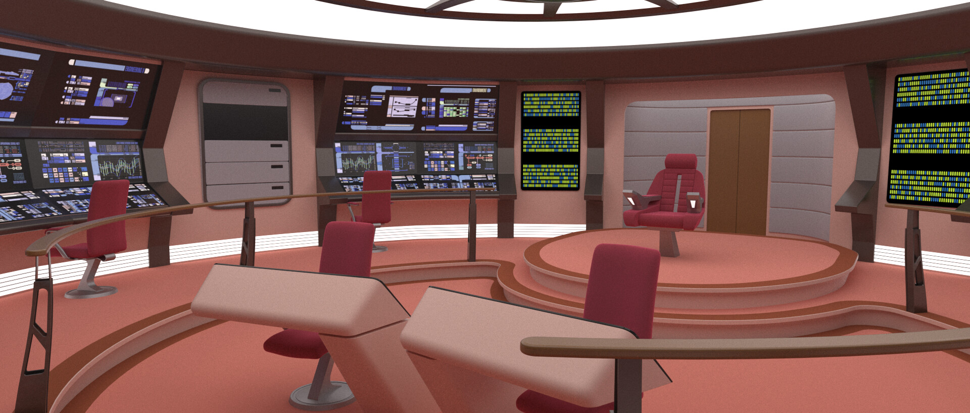 ArtStation - Star Trek TNG Steamrunner Class Bridge