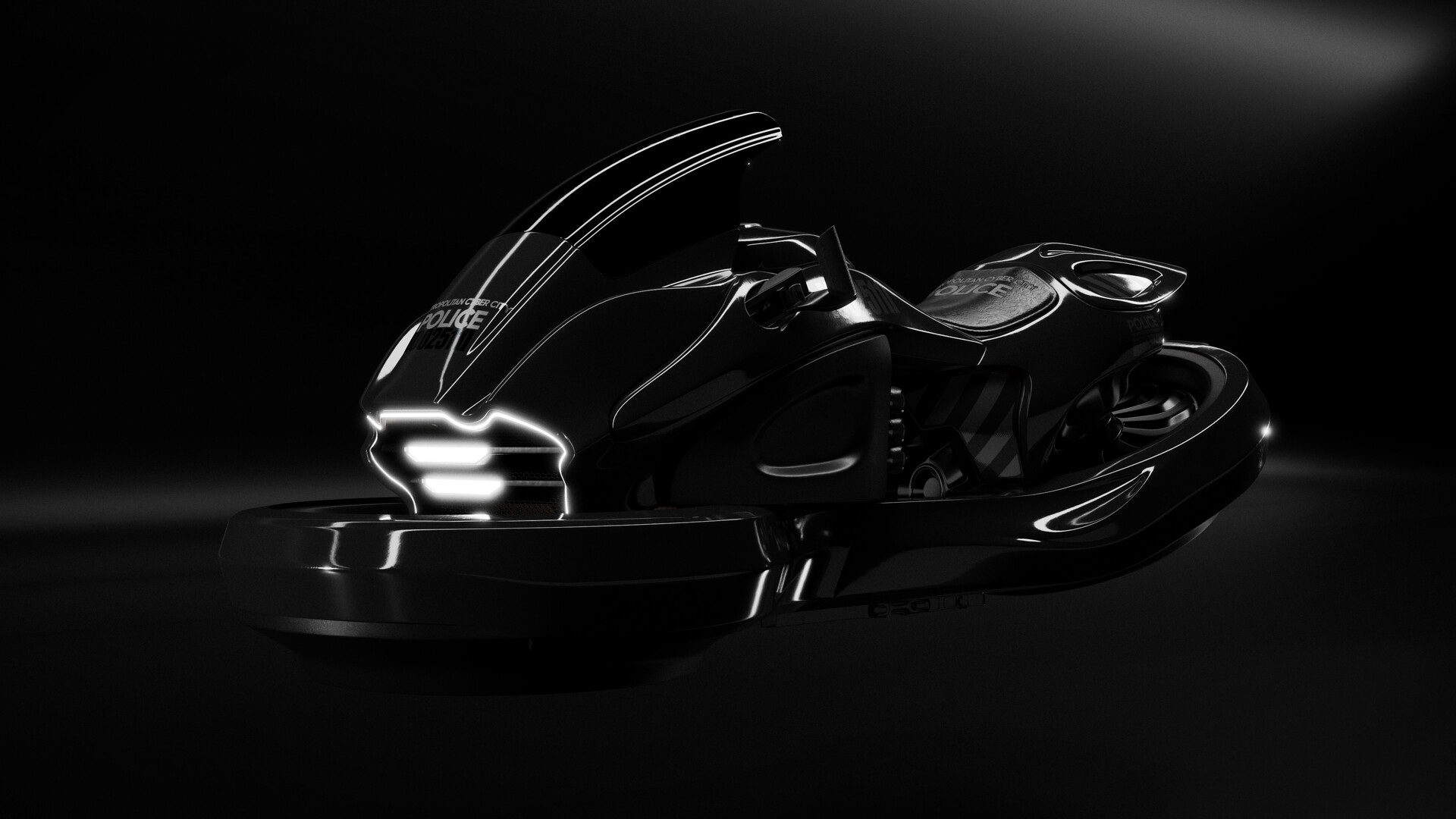 ArtStation - Futuristic Flying Motorcycle Concept