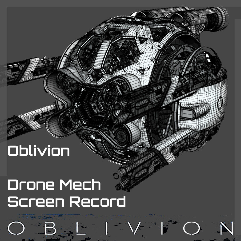 ArtStation - Oblivion drone Mech version Screen record