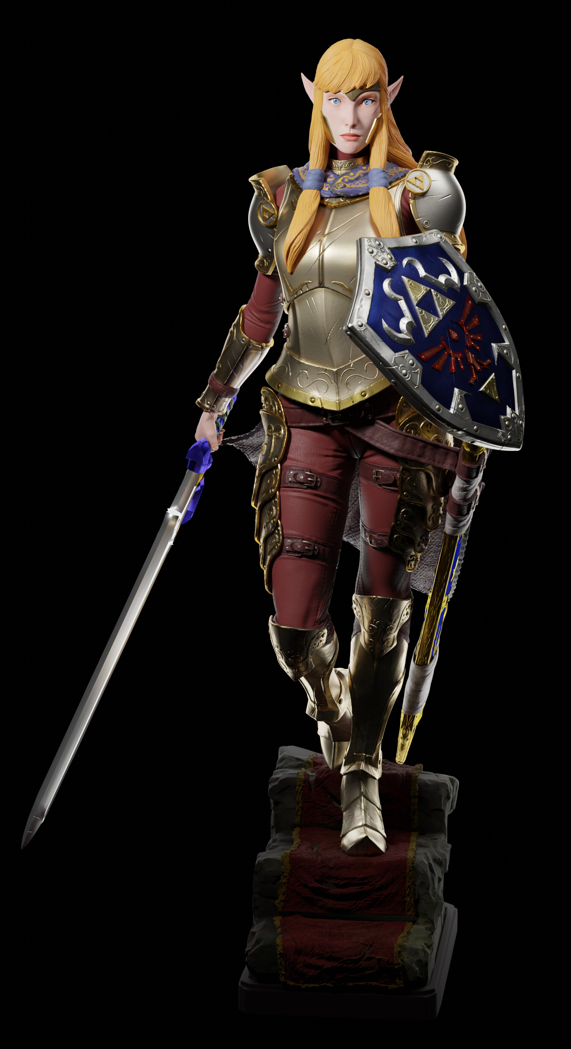 ArtStation - Zelda - Princess Armored