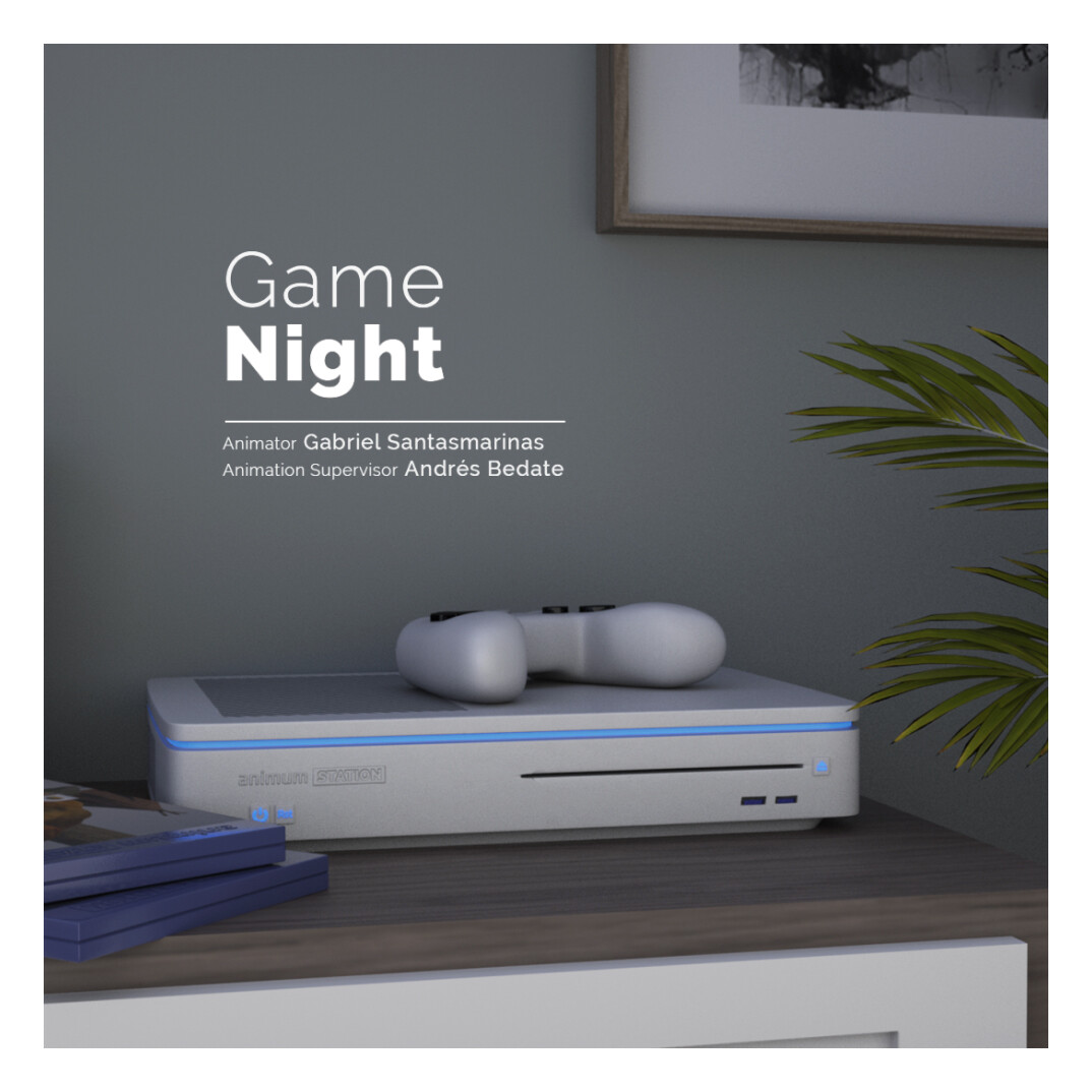 ArtStation - Game Night - Pantomime Shot Animation - Module 4 Animum