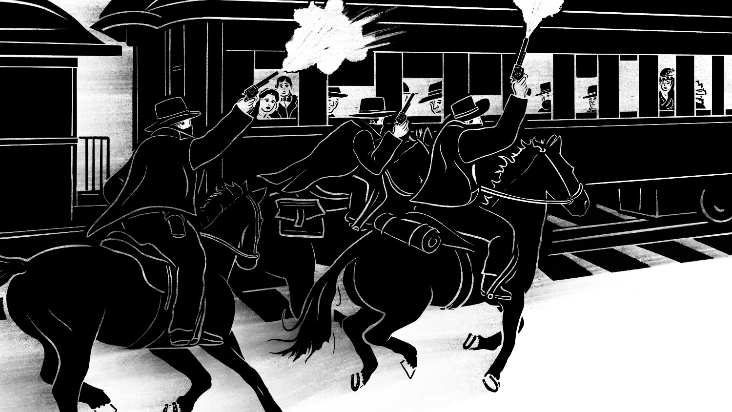 ArtStation - Train robbery