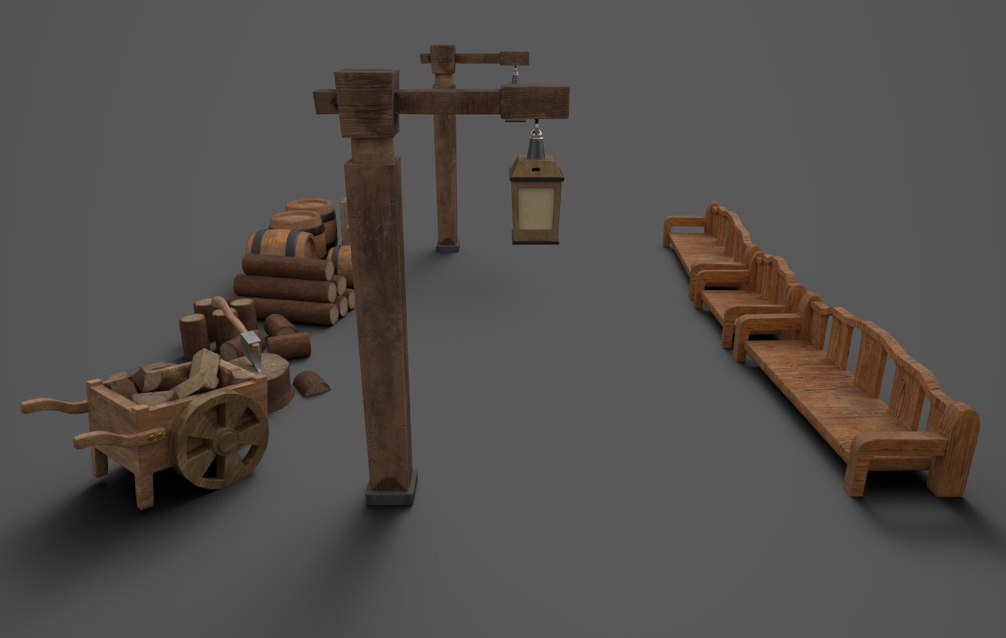 ArtStation - Wood props