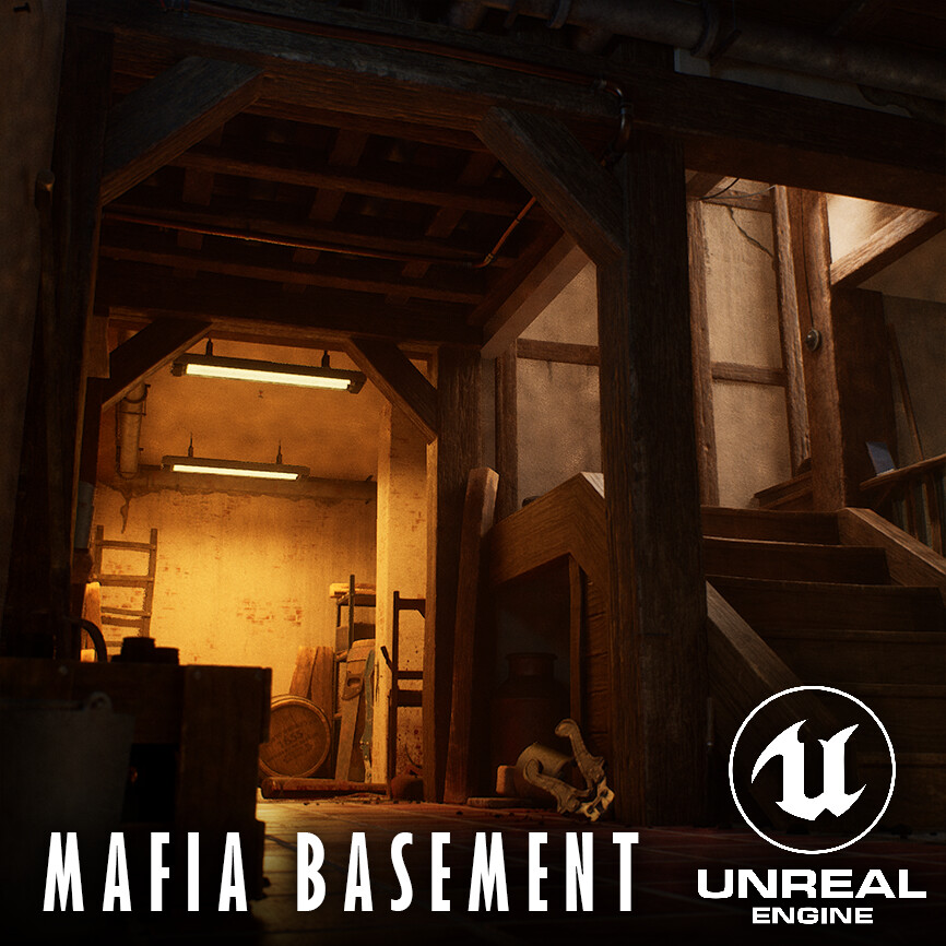 ArtStation - Mafia Basement [UE4]