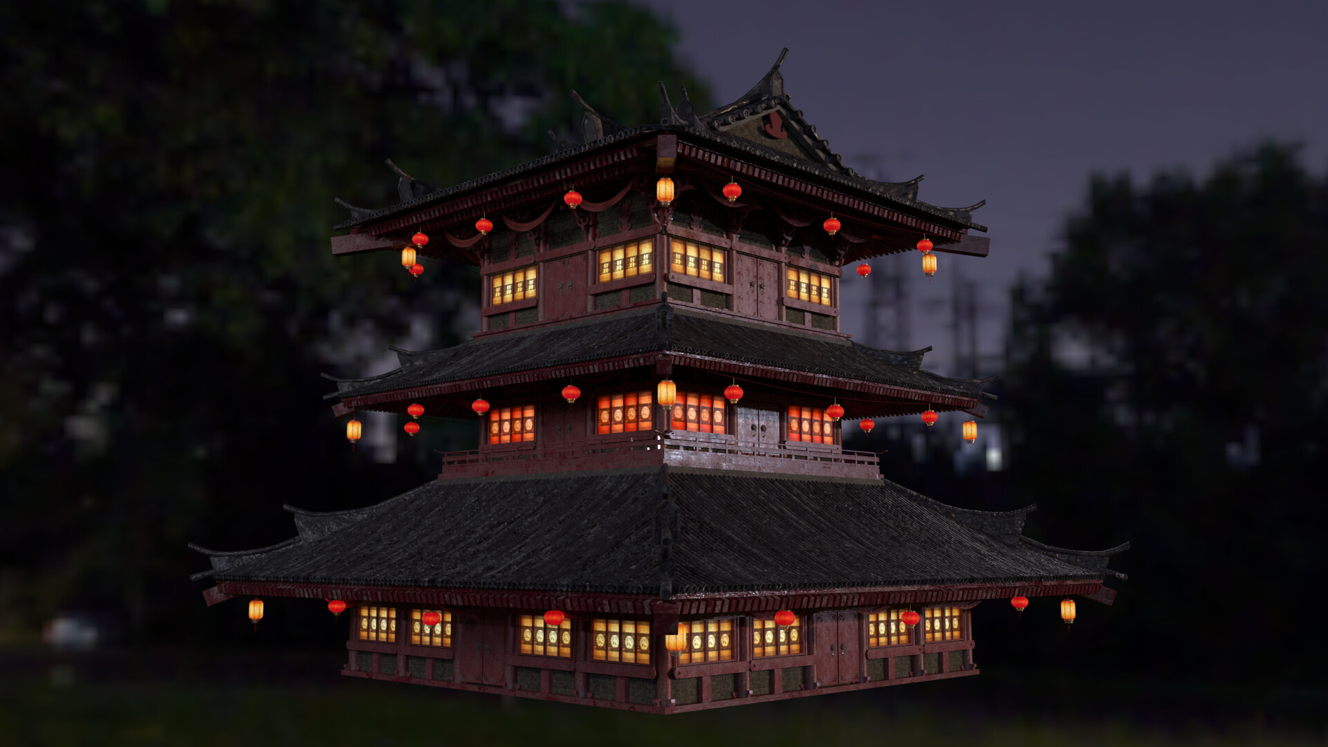 ArtStation - China Ancient House