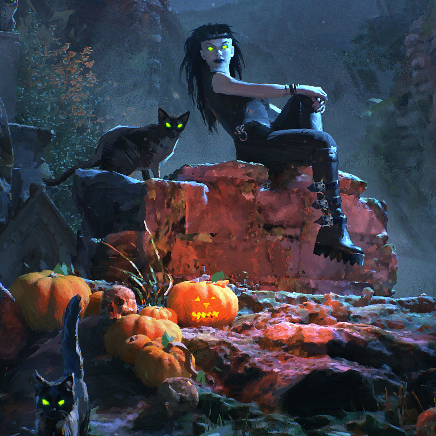 ArtStation - Marian & The Cat Sisters