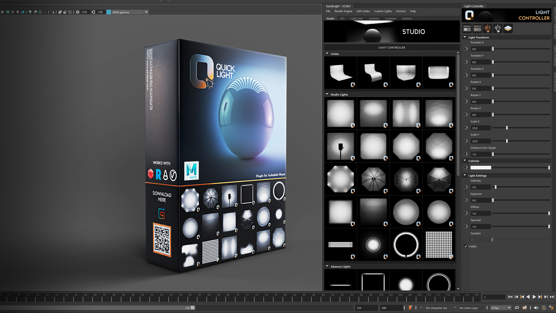 ArtStation - QuickLight 1.0 - Plugin for Autodesk Maya
