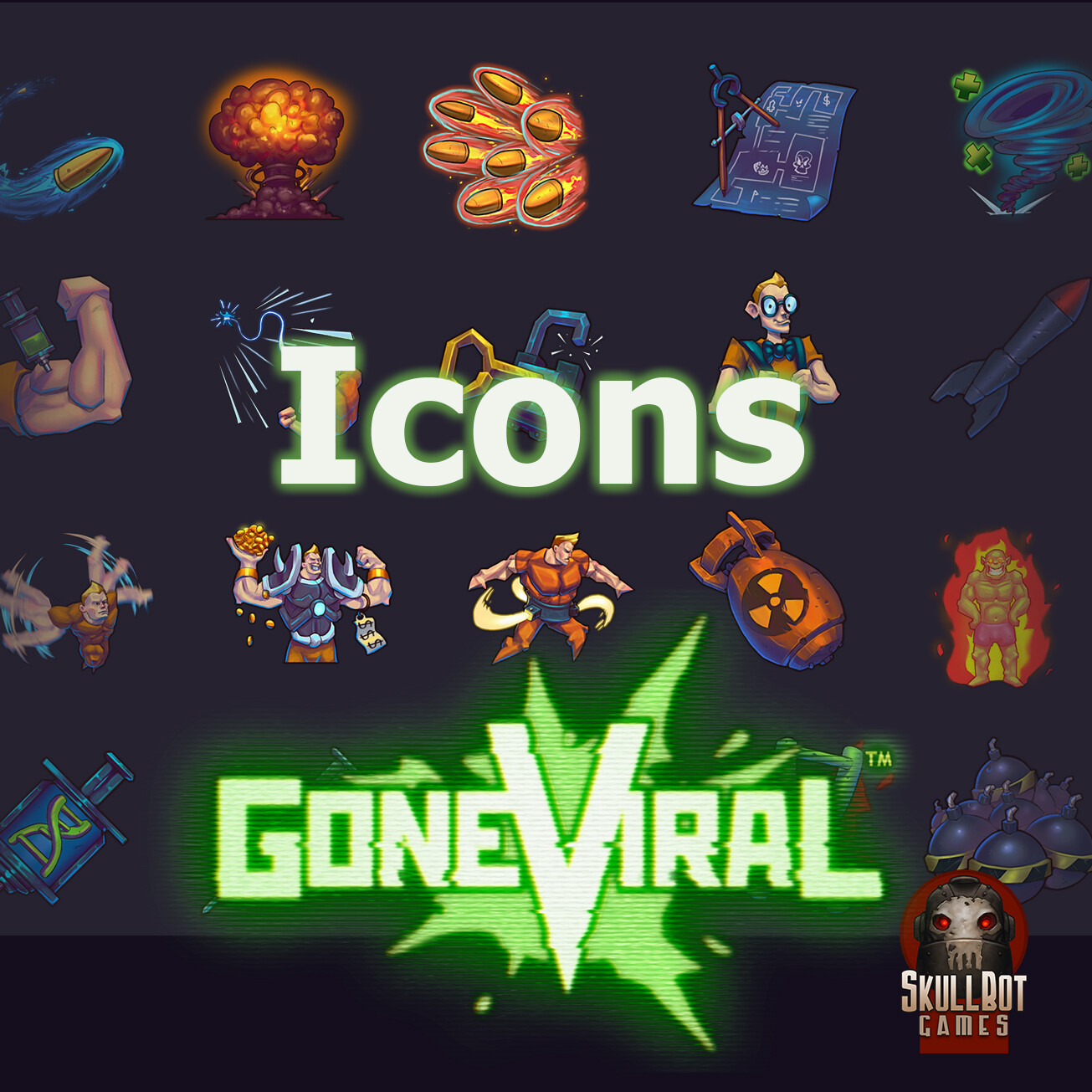 ArtStation - Gone Viral - Icons