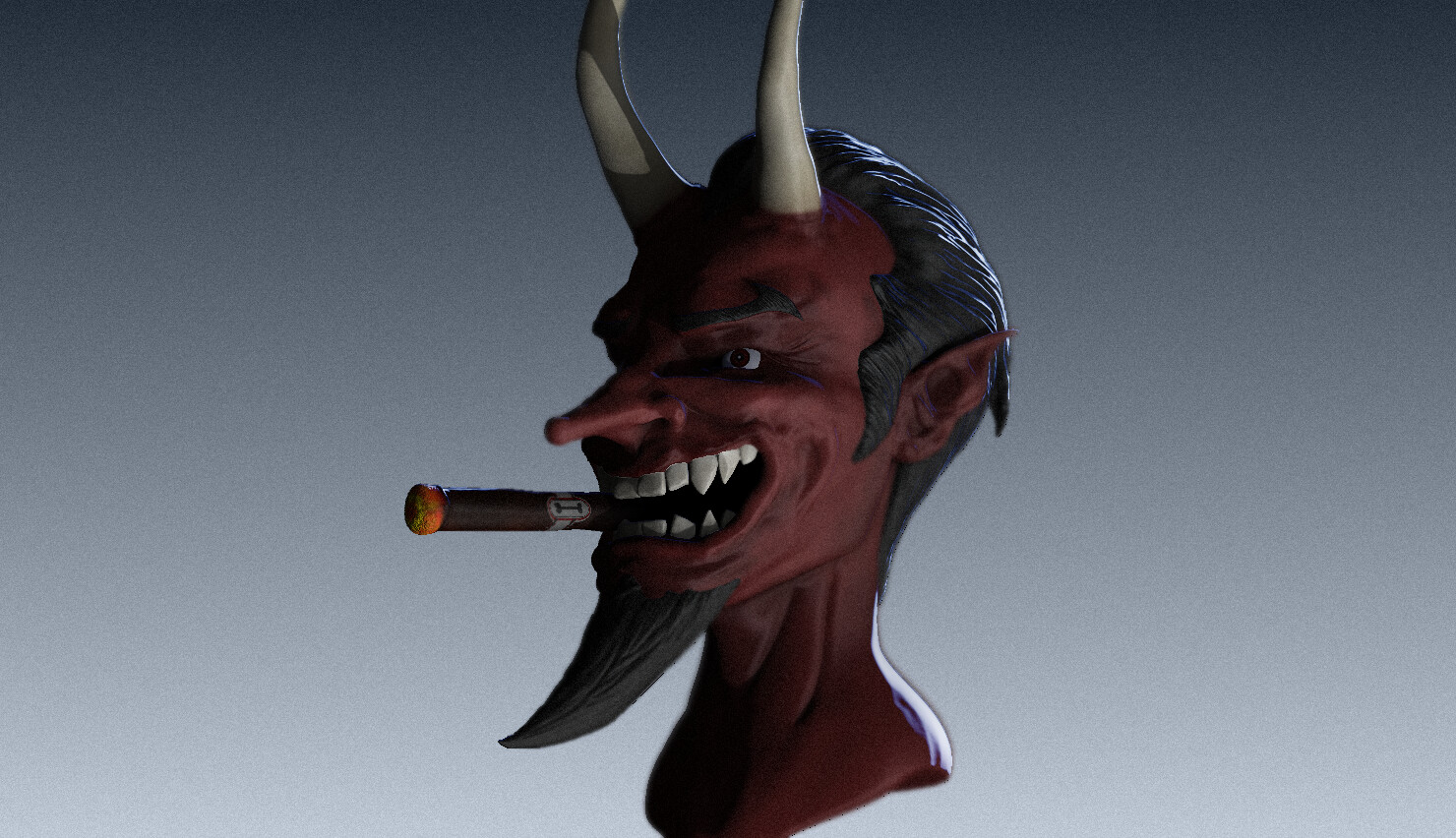 ArtStation - Smoking devil - Concept from Tudor Morris