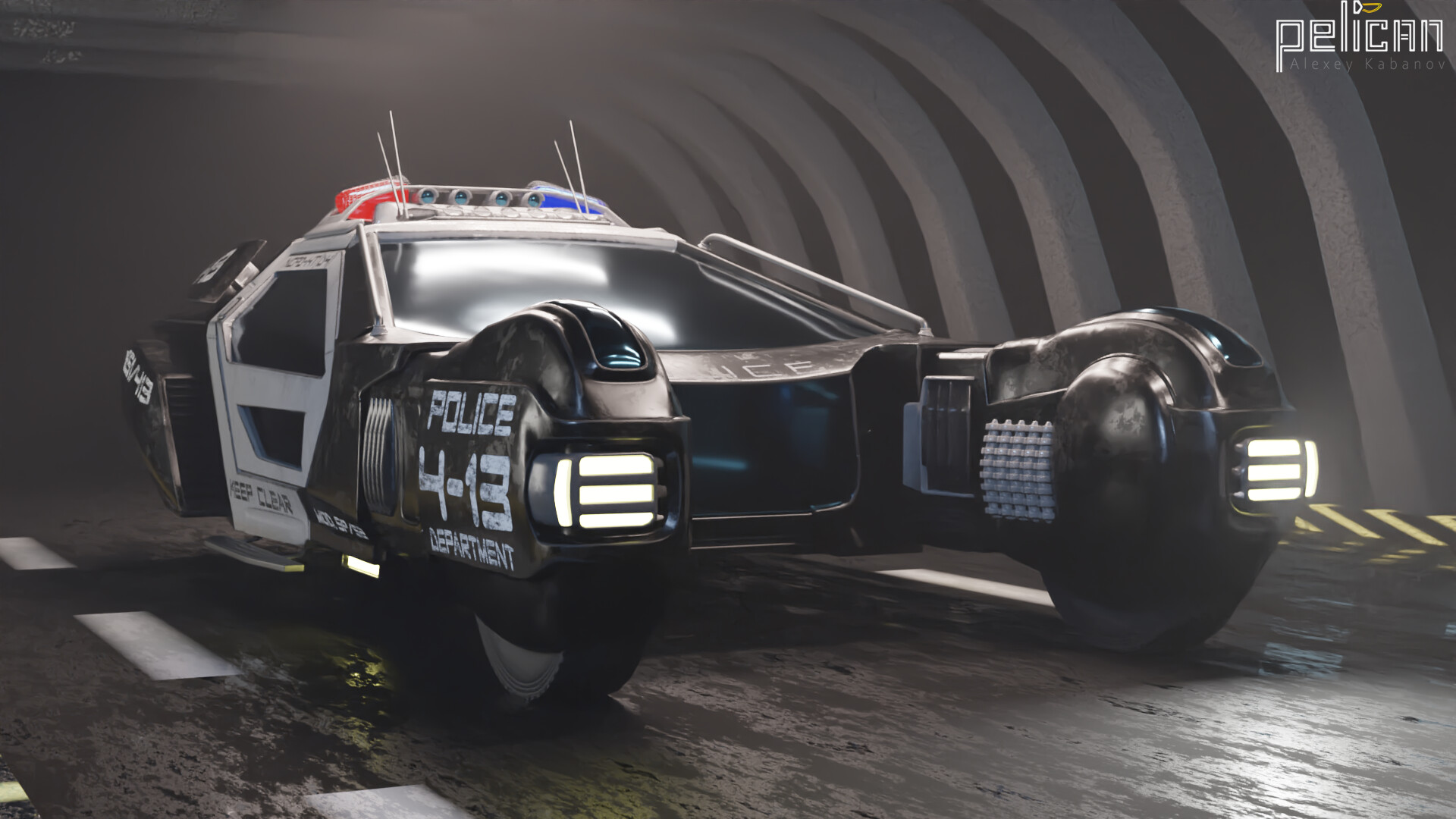 ArtStation - Police hover (spinner)
