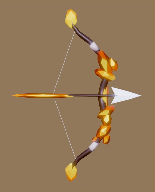 ArtStation - Weapon Design: Crystal Bow of Flames