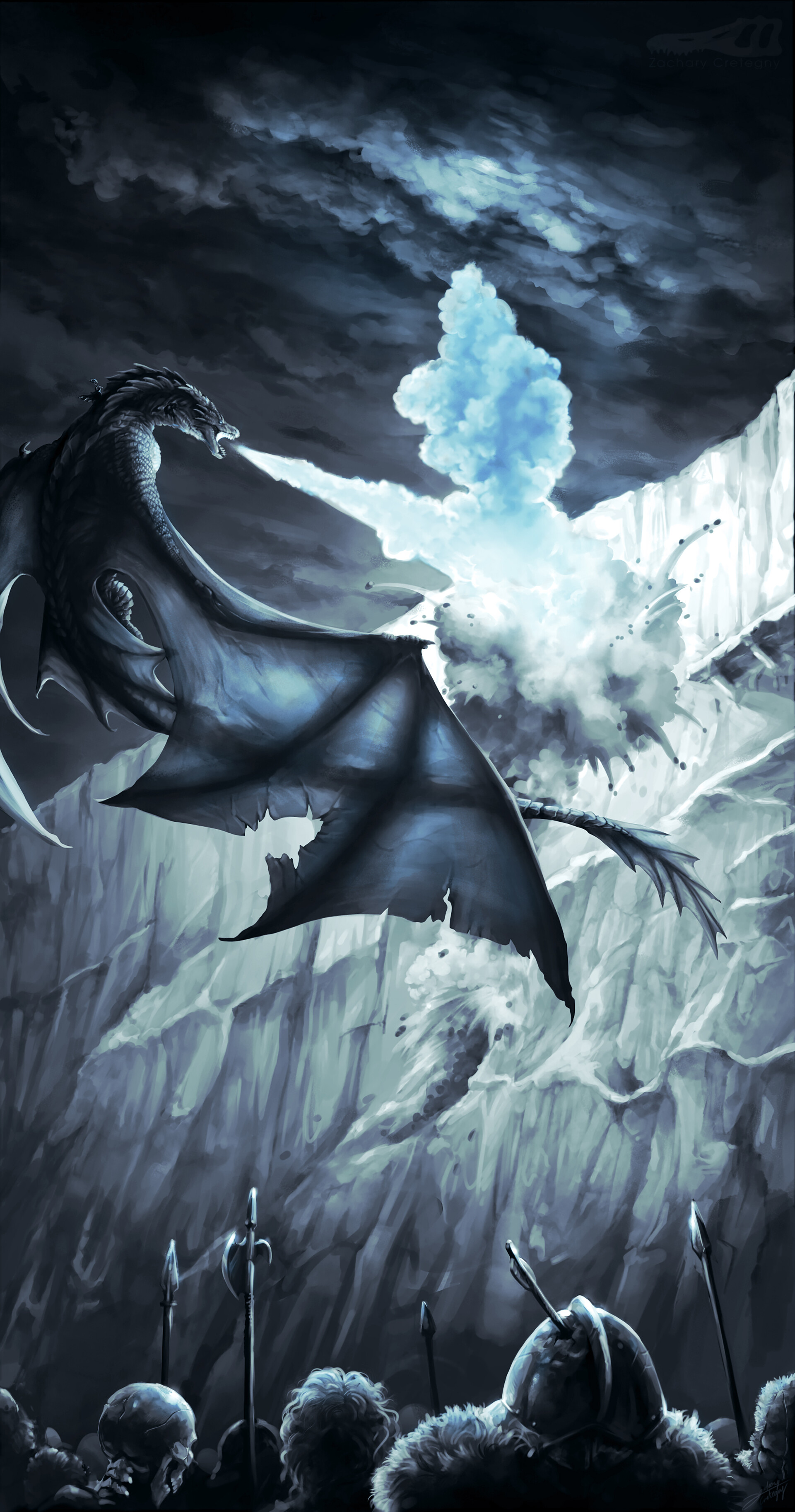 ArtStation - Dragon Fire - Illustration Process