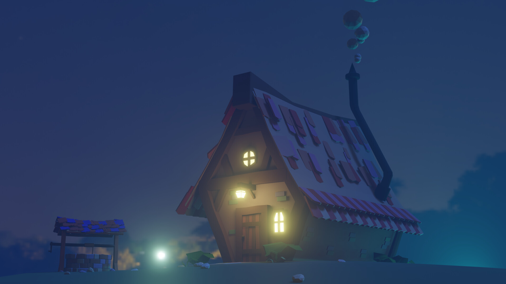 ArtStation - Low Poly 3d House Model